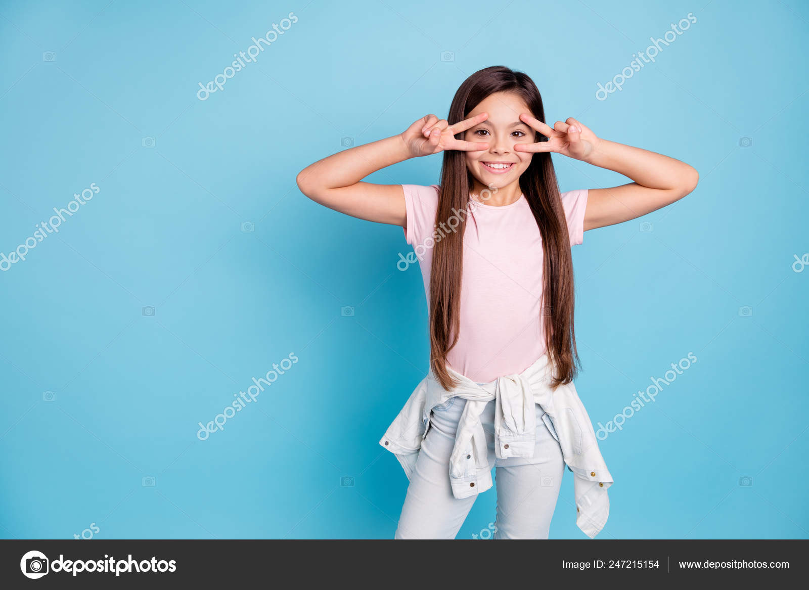 Portrait of her she nice-looking cute lovely funny sweet well-groomed ...