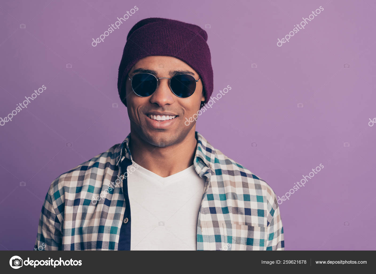 Close up photo amazing beautiful funky he him his macho guy show white ...