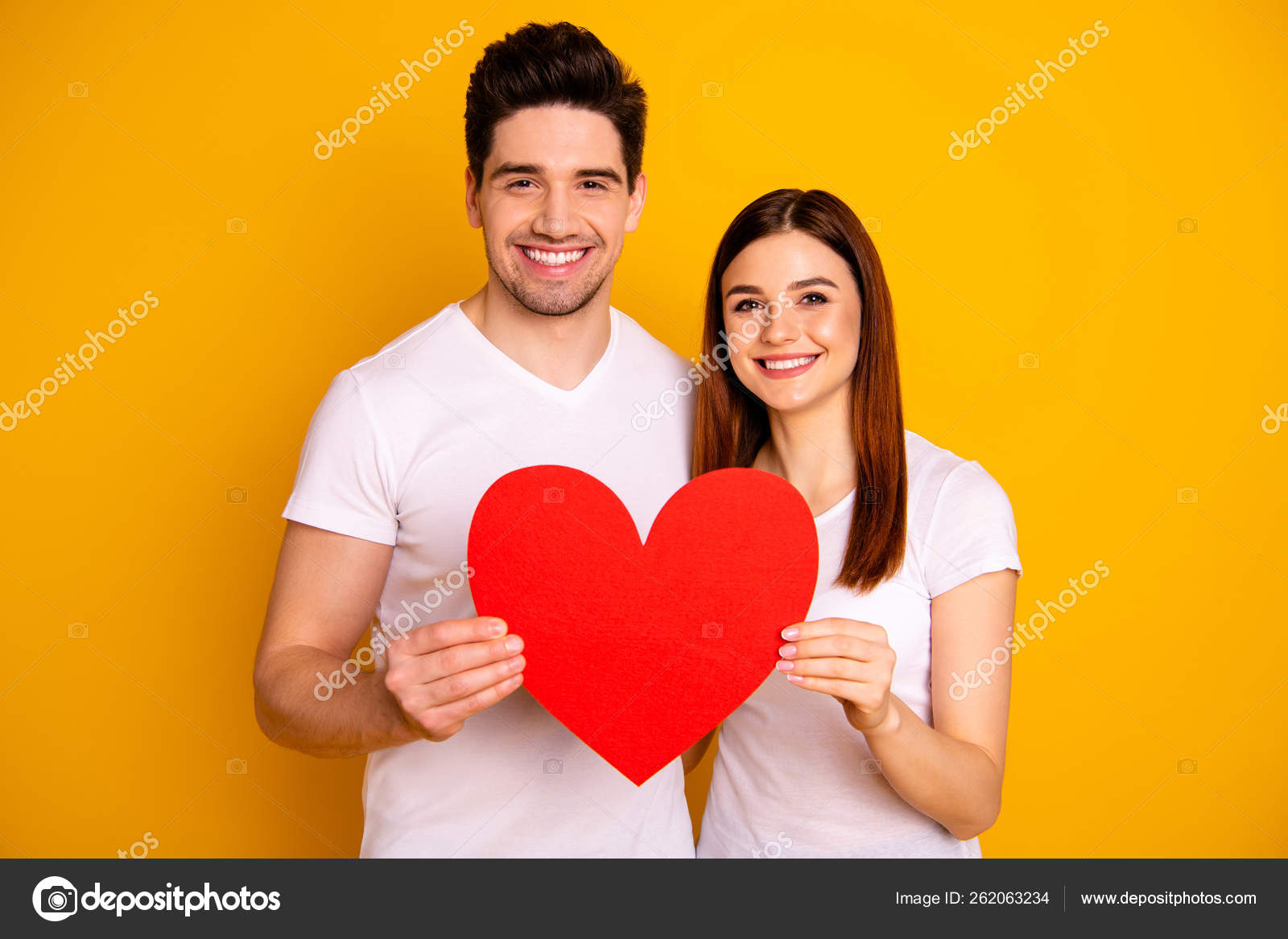 Close up photo two beautiful people she her he him his guy lady fiance ...