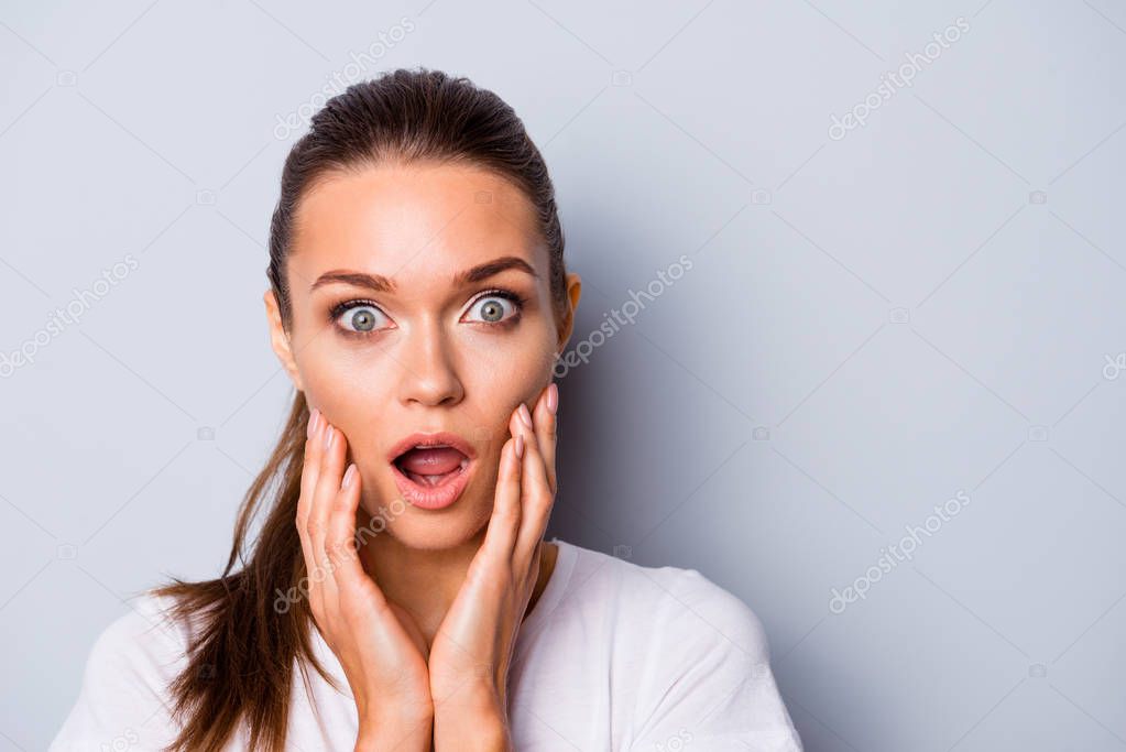 De cerca foto hermosa increíble hermosa ella su señora perfecta ...