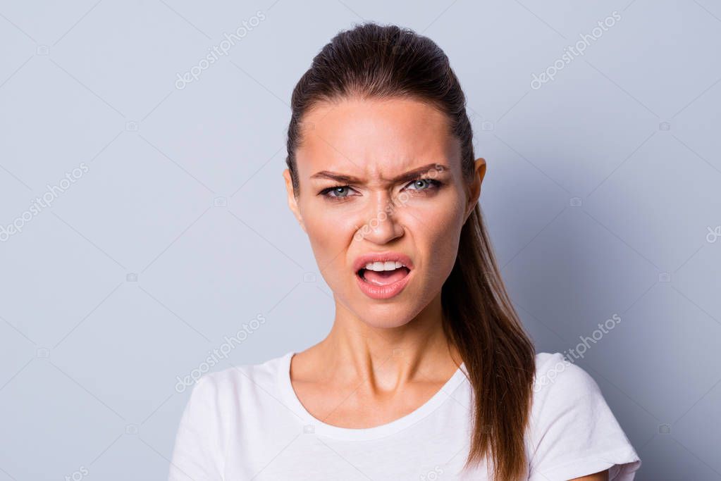 De cerca foto incre ble hermosa ella su se ora no miedo situaci n pica ...