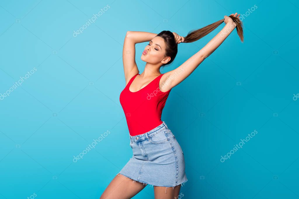 Perfil lado foto encantador romance novia look copyspace enviar aire ...