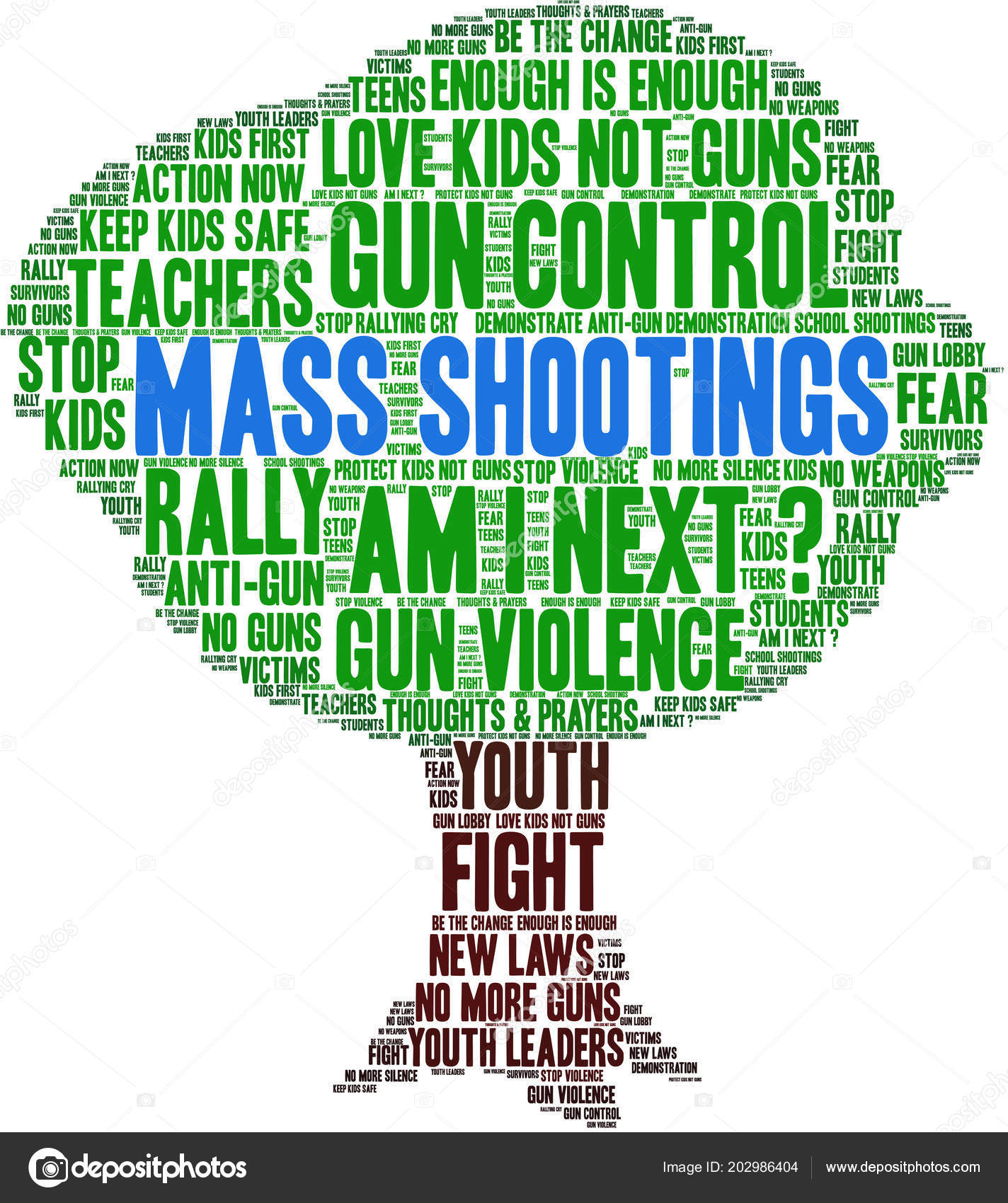 Mass Shootings Word Cloud White Background Stock Vector Image by ©arloo ...