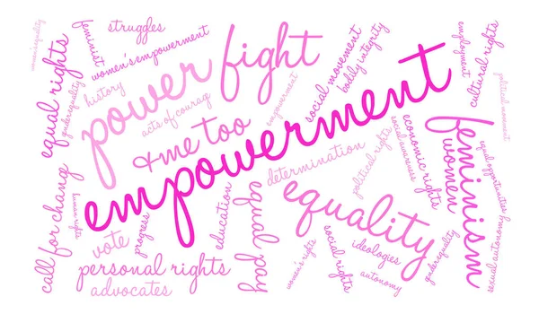 Palabras de empoderamiento imágenes de stock de arte vectorial ...