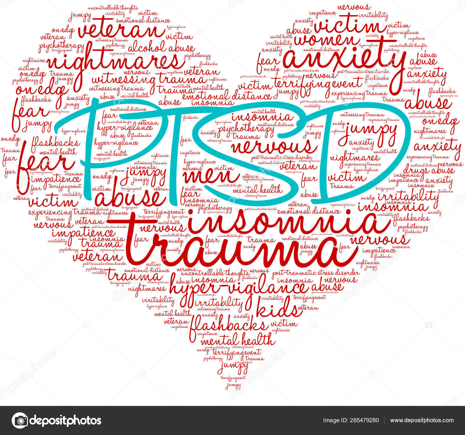 PTSD Cerebro Palabra Nube Vector de stock por ©arloo 265479280