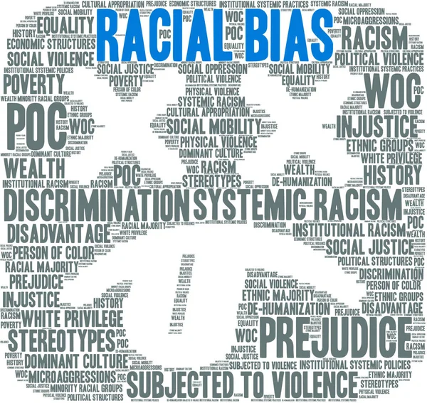 Racial Bias Word Cloud Stock Vector by ©arloo 265470570