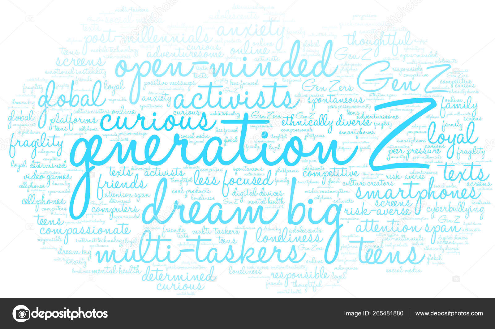 Generation Z Word Cloud — Stock Vector © arloo #265481880