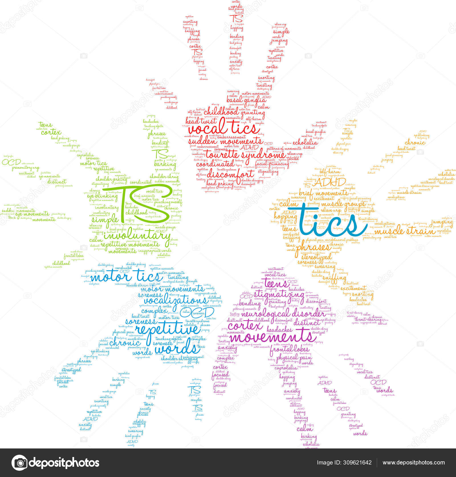 Tics Word Cloud — Stock Vector © arloo #309621642