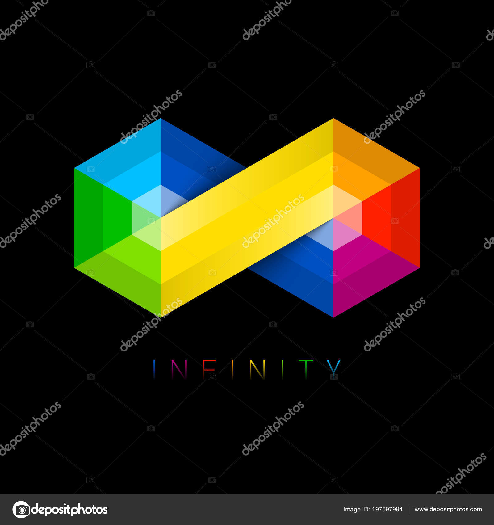 Infinity Symbol Limitless Sign Vector Illustration Stock Vector Image ...