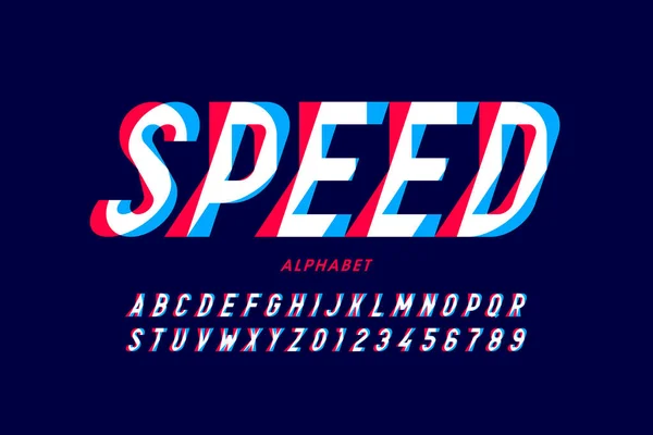 Speedy alphabet Vector Art Stock Images | Depositphotos