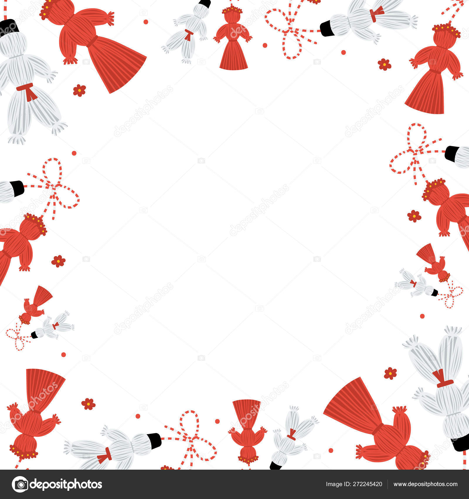 Frame Made Martisor Decorations Stock Vector Image by ©cosmic_pony ...