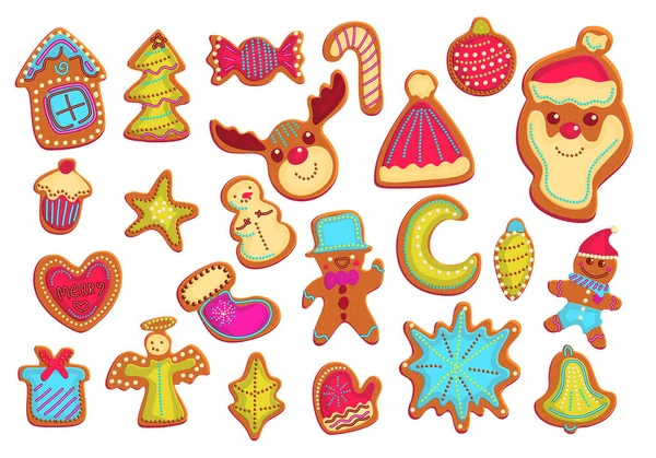 Gingerbread Cookies Set Stock Vector Image By ©seamartini 16876945