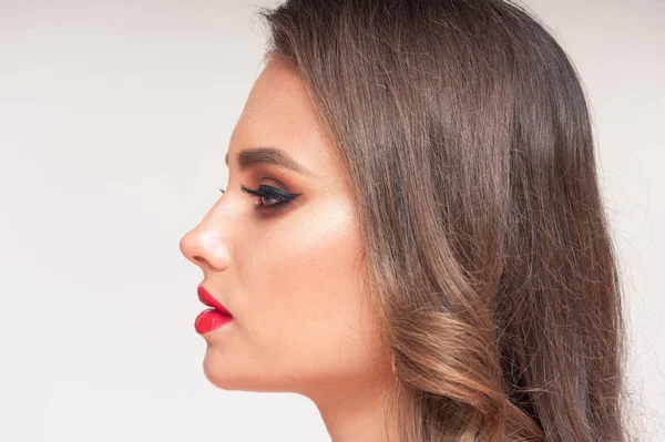 Beautiful side profile Stock Photos, Royalty Free Beautiful side ...