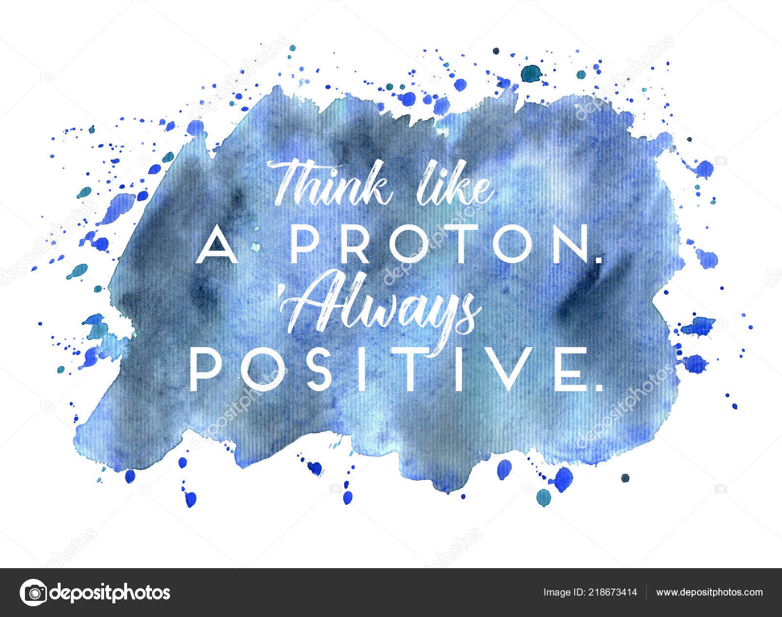 Inspirational Quote Colorful Watercolor Strokes Texture Stock ...
