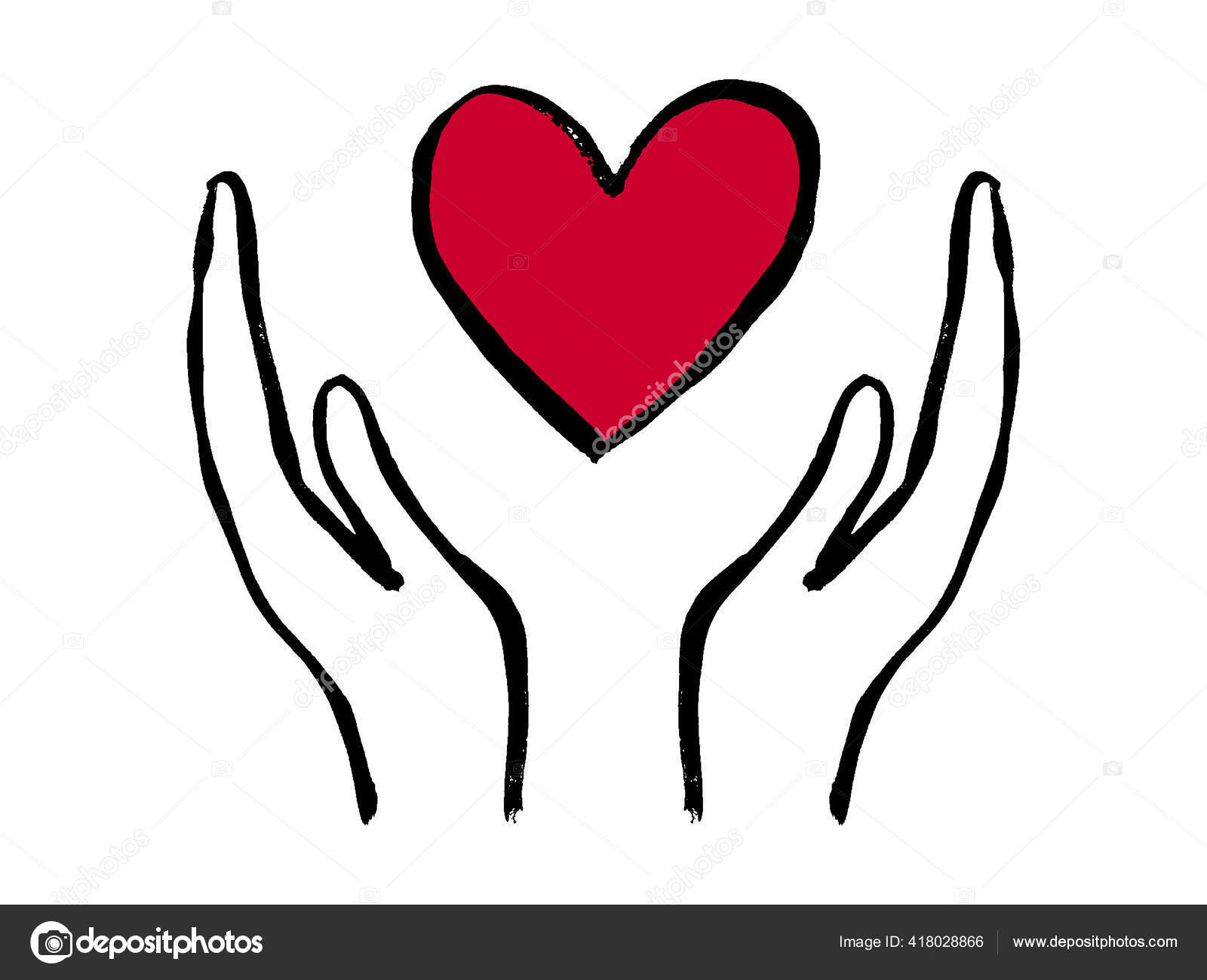 Tegninger Av Hender Som Lager Et Hjerte Symbol – Lille Norske