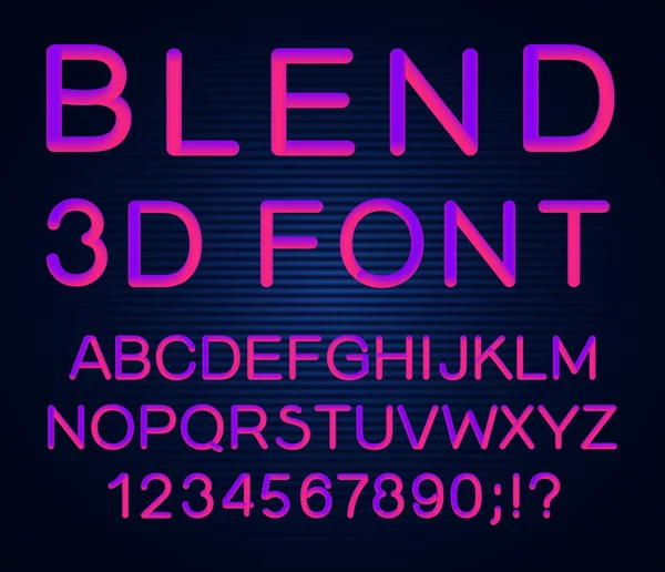 3d Vector font. Stock Vector Image by ©Makalo86 #210633950