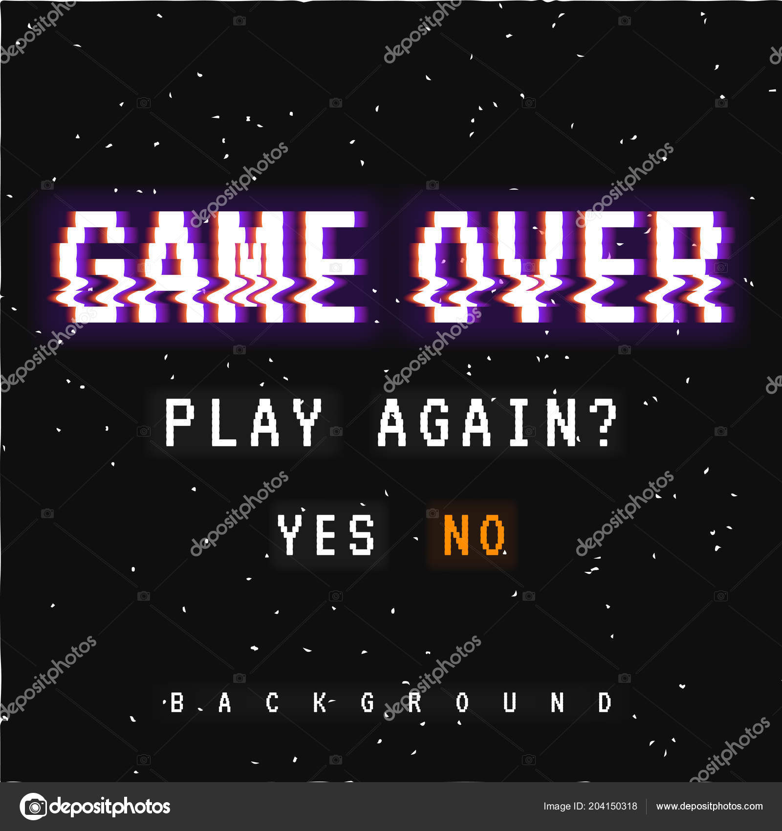 Game over background. Stock Vector Image by ©Makalo86 #204150318