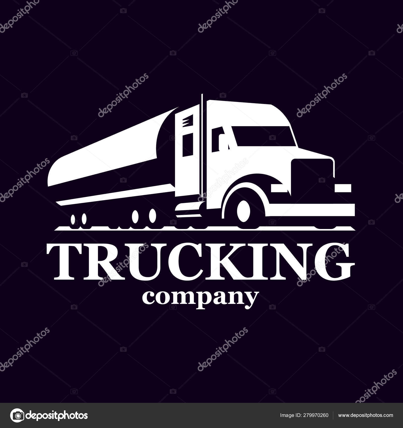 Vector lastbil logo . — Stock-vektor ©Makalo86 279970260