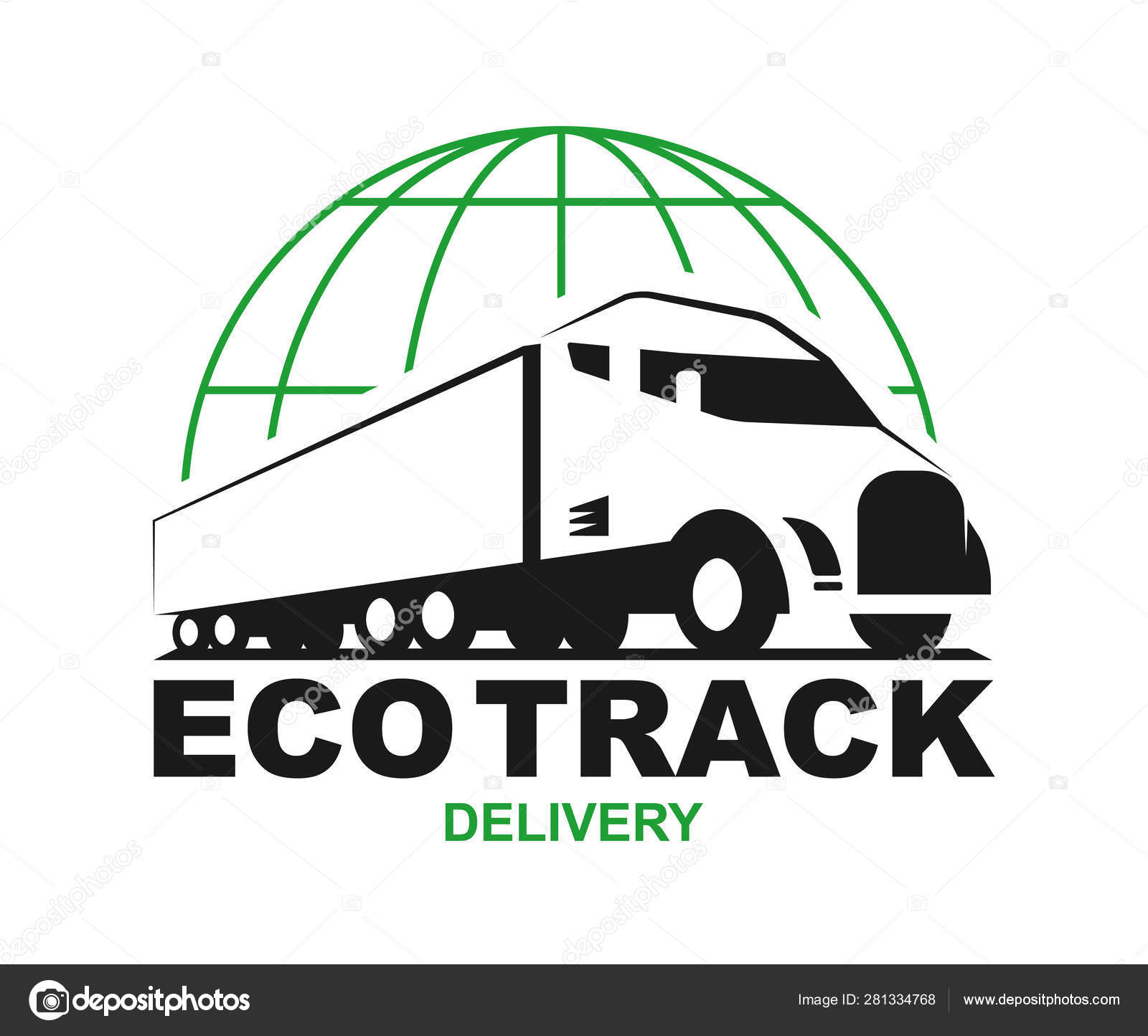 Vector eco truck logo. Stock Vector Image by ©Makalo86 #281334768