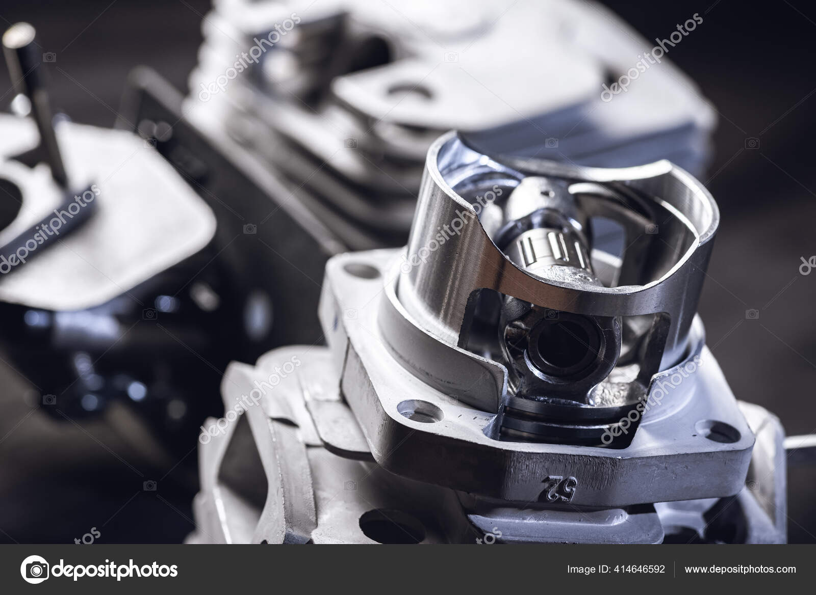 Chainsaw Engine Parts Cylinder Piston Rings Pin Spark Plug Garden Stock ...