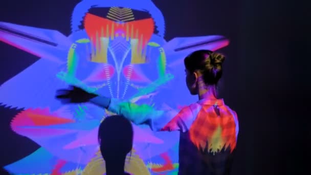 Large screen augmented reality experience — Stock Video © Zyabich ...