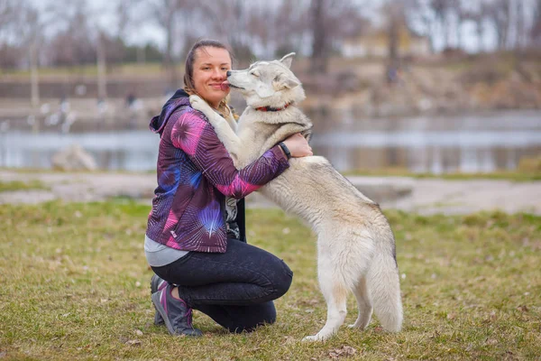 Woman hugging wolf Stock Photos, Royalty Free Woman hugging wolf Images ...