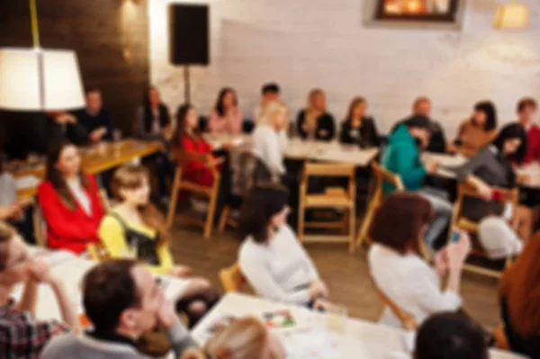 Master class and study concept. Abstract blurred photo of confer ...