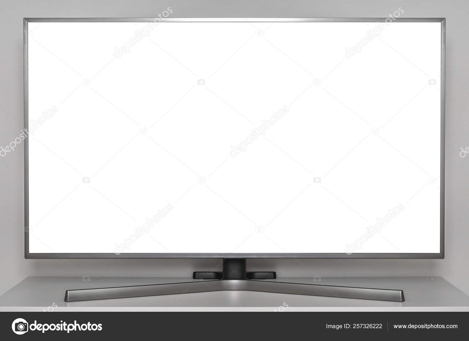 White screen on new digital TV — Stock Photo © andriano_cz #257326222