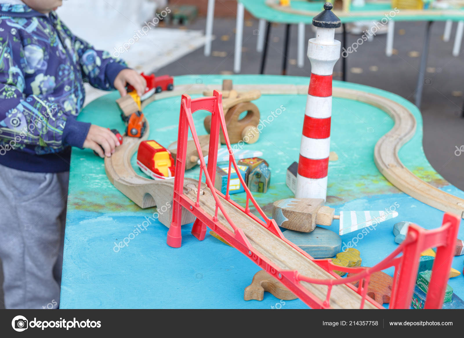 Little Autistic Boy Playing Toy Outdoor Stock Photo by ©AndreyCherkasov ...