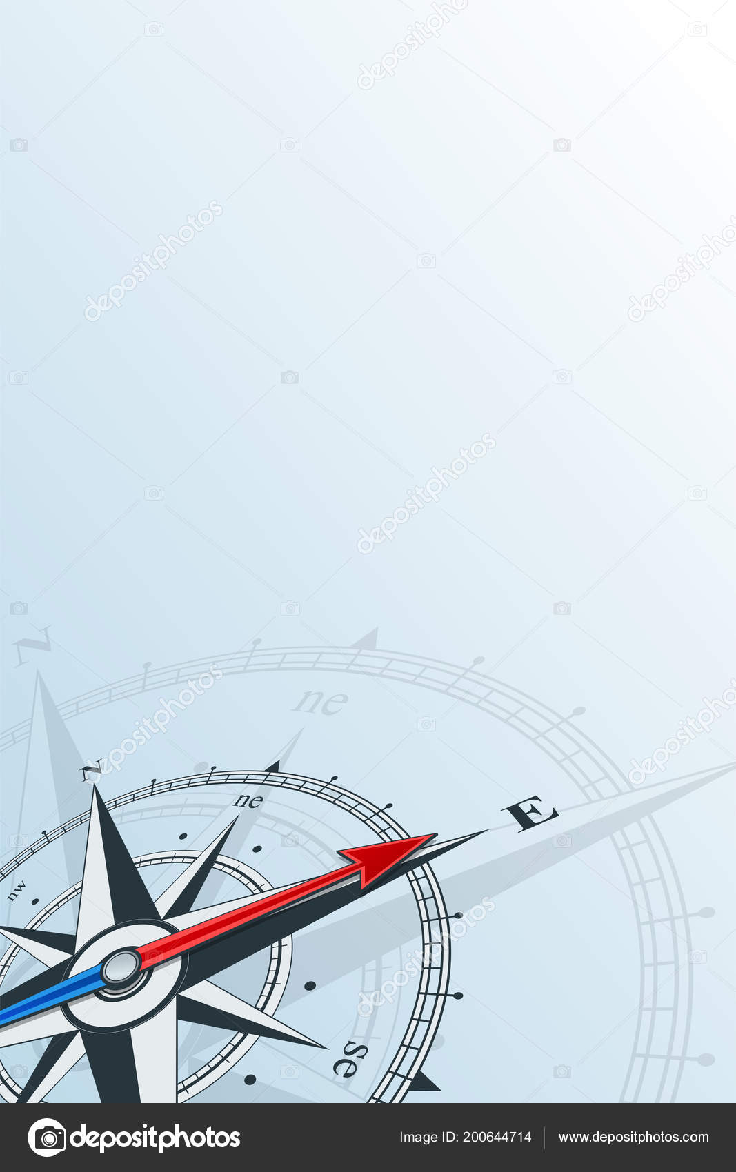Compass east background vector illustration Stock Vector by ©Sid10 ...