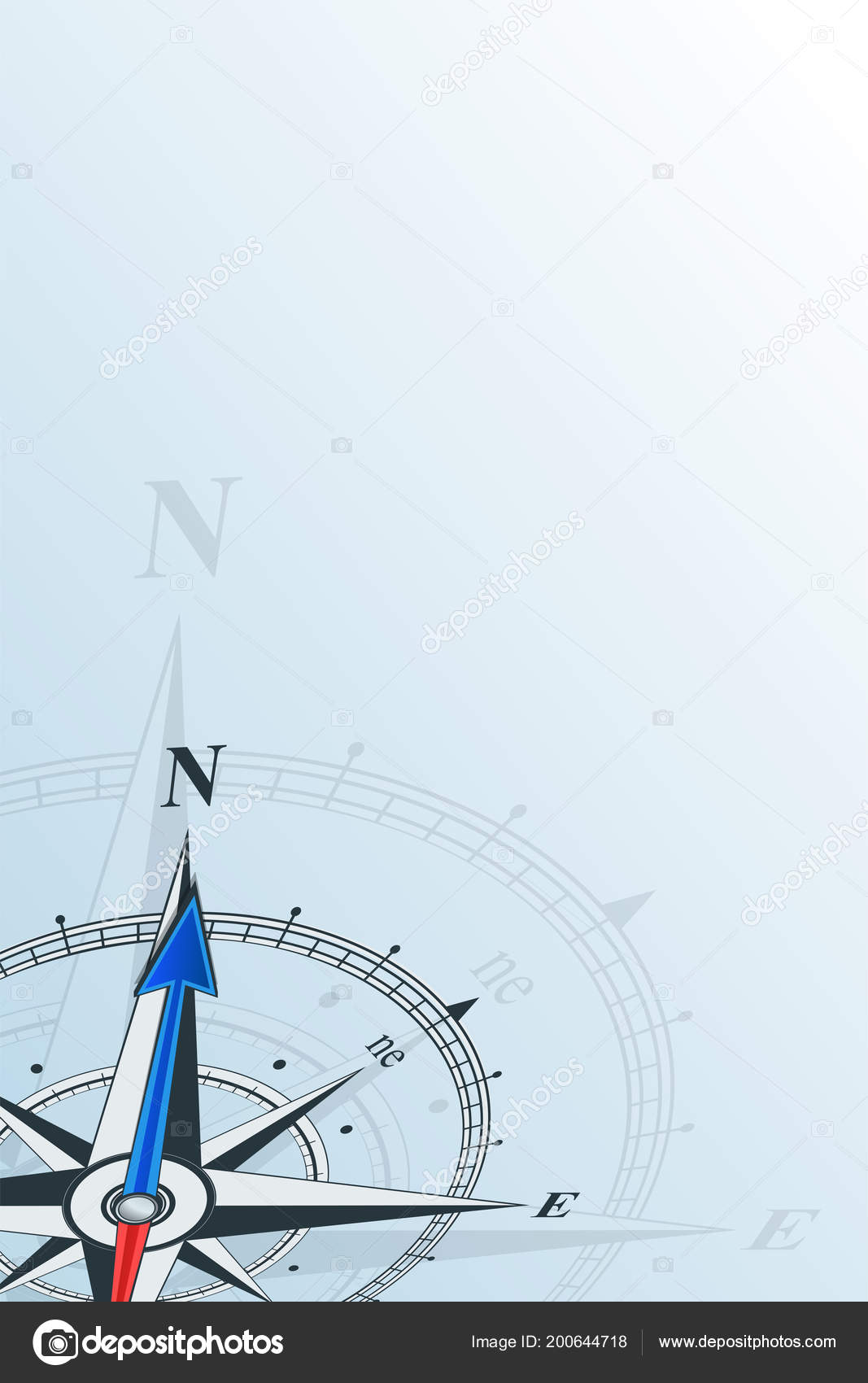 Compass north background vector illustration Stock Vector by ©Sid10 ...