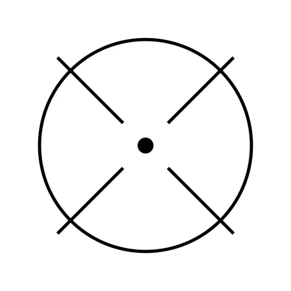 Sniper rifle aim isolated on white. Crosshair target choose destination ...