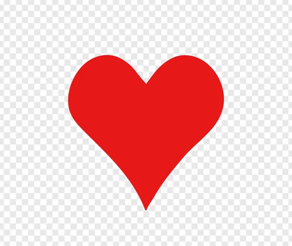 Red heart sign isolated on transparent background. Valentines day icon ...
