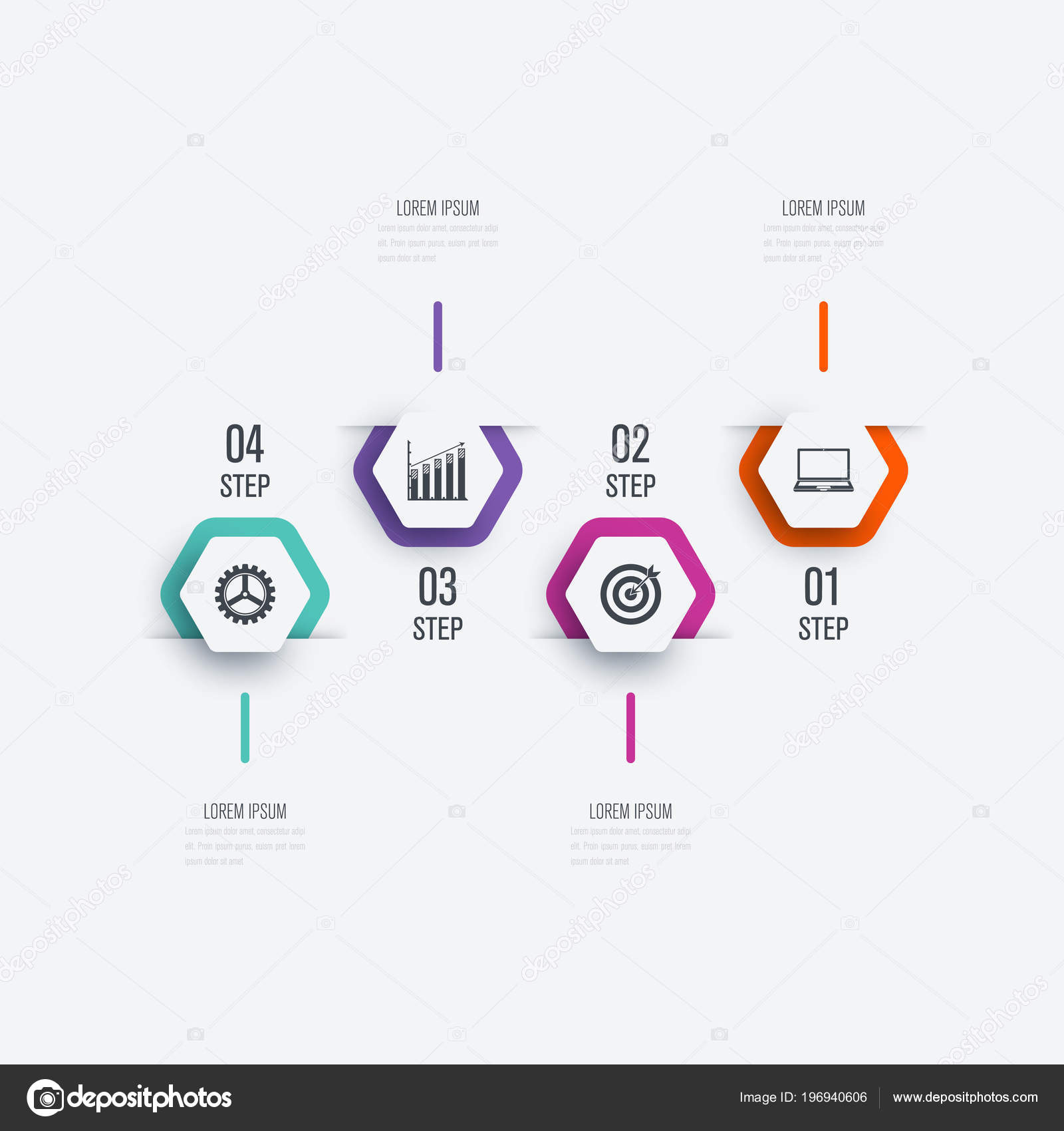 Vector illustration infographics 4 options Stock Vector Image by ...