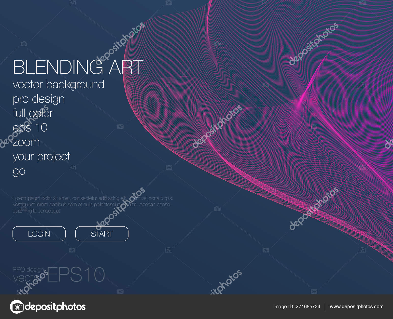 Abstract blend background. Template for web site Stock Vector Image by ...