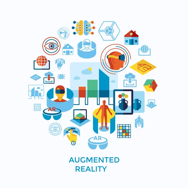 Digital vector virtual augmented reality set Stock Vector by ... Digital vector virtual augmented reality set Stock Vector by ...