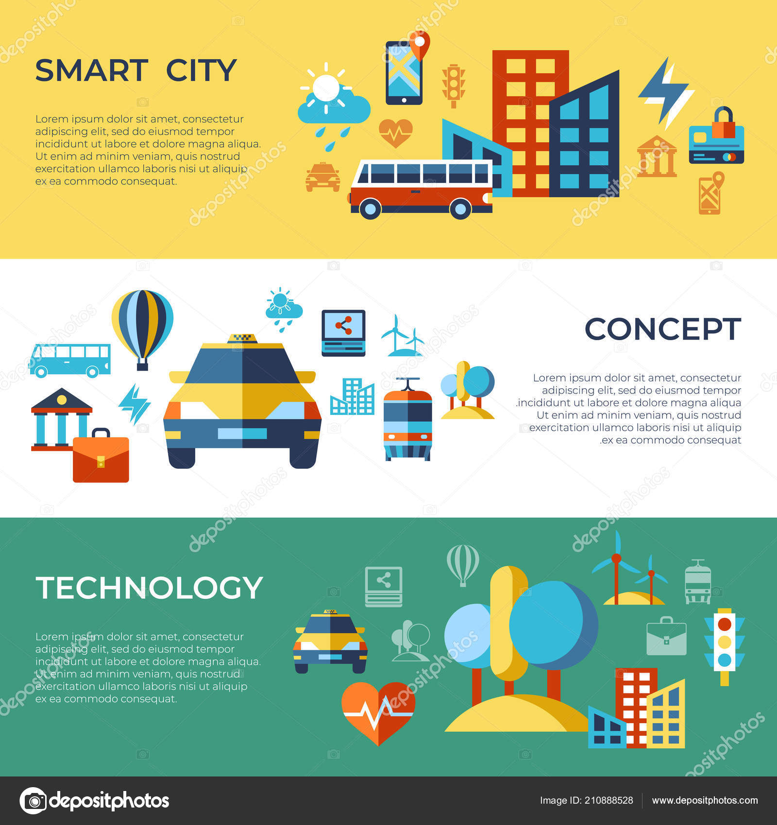 Digital Vector Smart City Icons Set Drawn Simple Line Art Stock Vector ...