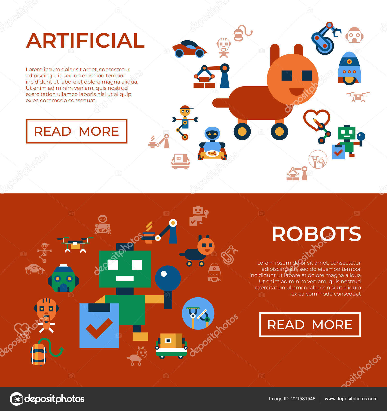 Digital Vector Machine Automation Artificial Intelligence Robots Simple ...