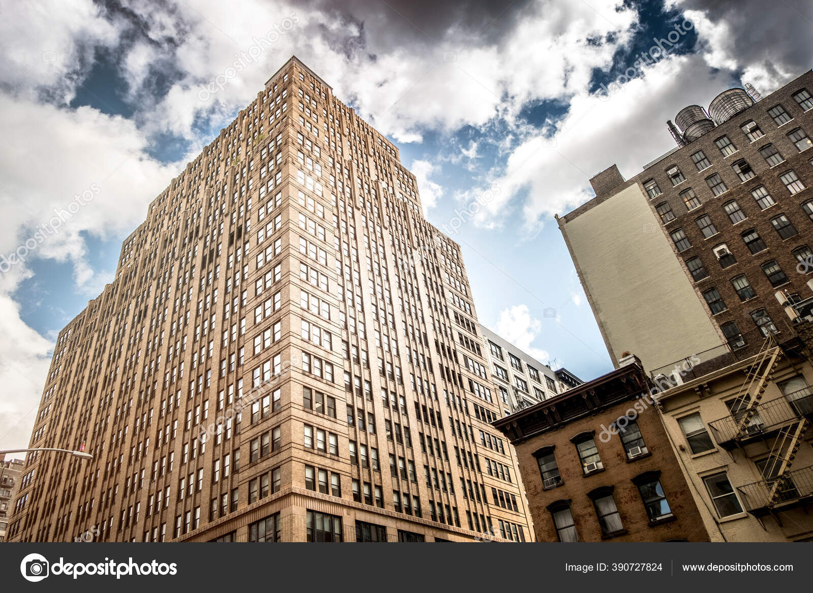 High Modern Building New York Usa Vibrant Colors — Stock Editorial ...