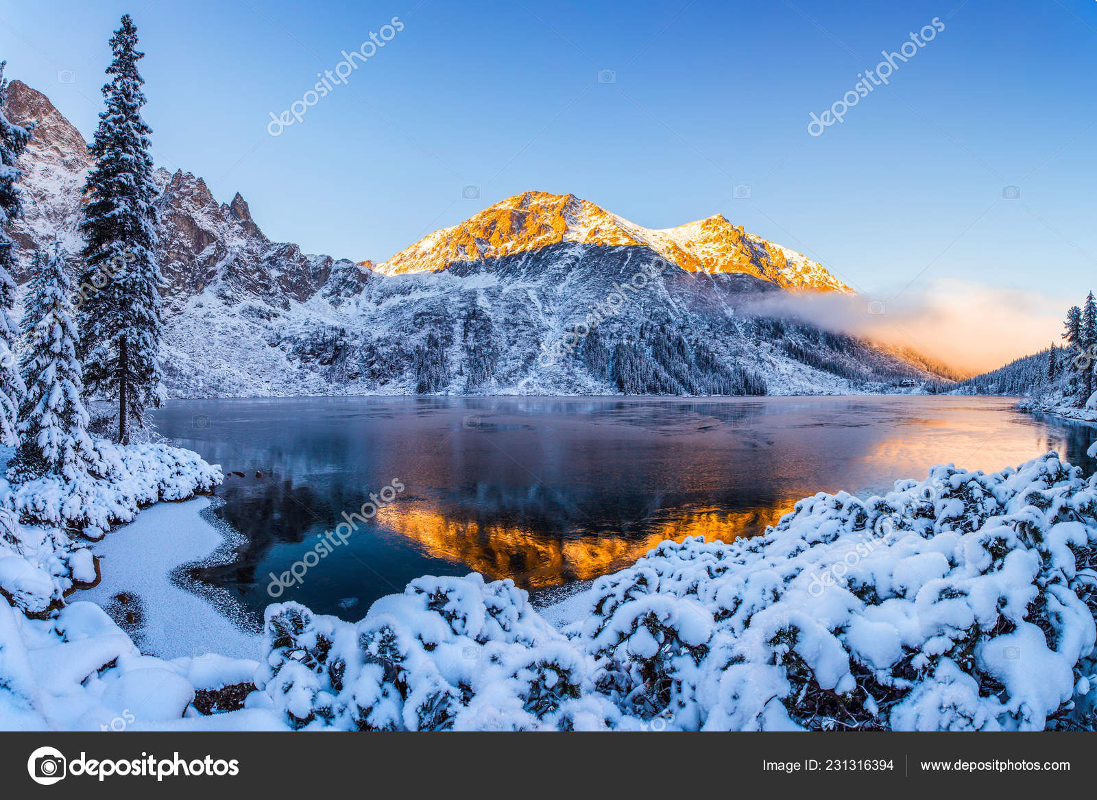 Frozen Mountain Landscape