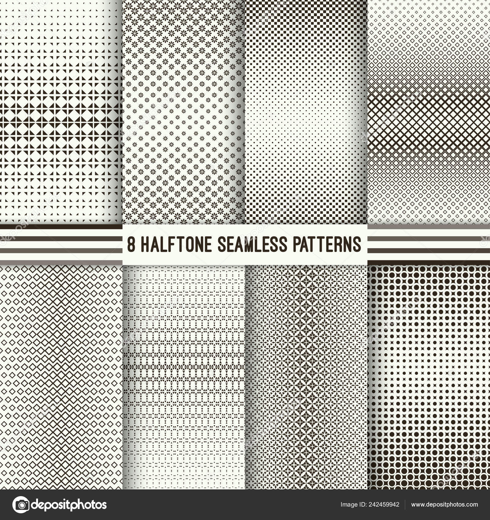 Set of halftone seamless patterns Stock Vector Image by ©baretsky ...