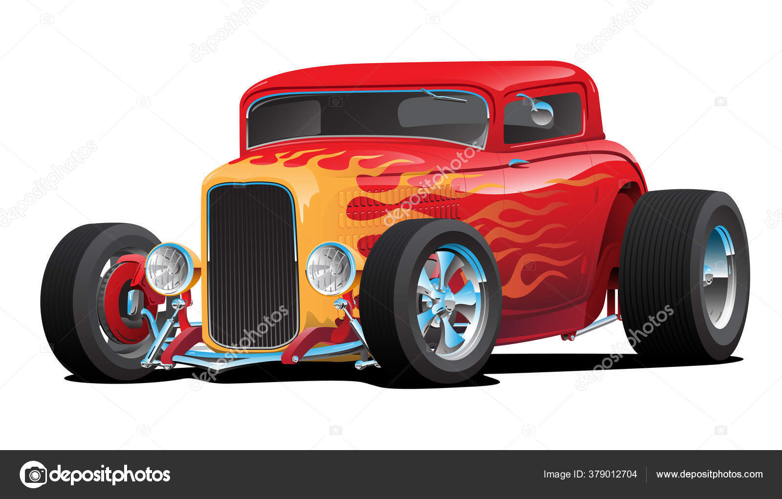 Hot Rod Flames Car