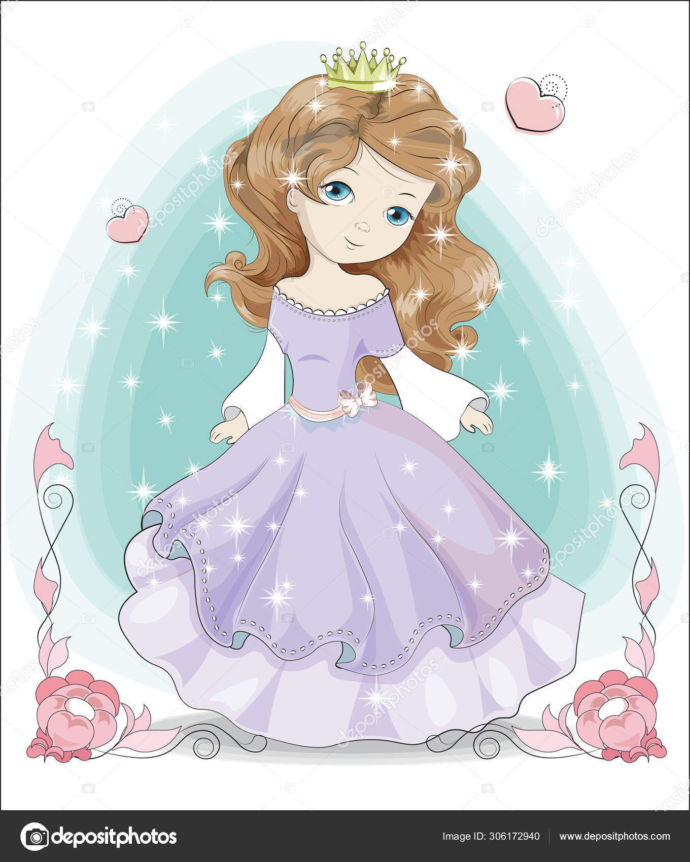 Clipart De Robe De Princesse Violette