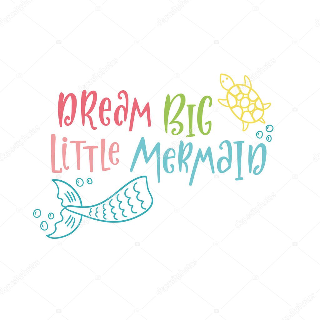 Cita inspiradora dibujada a mano sobre el verano - Sueña con una ...