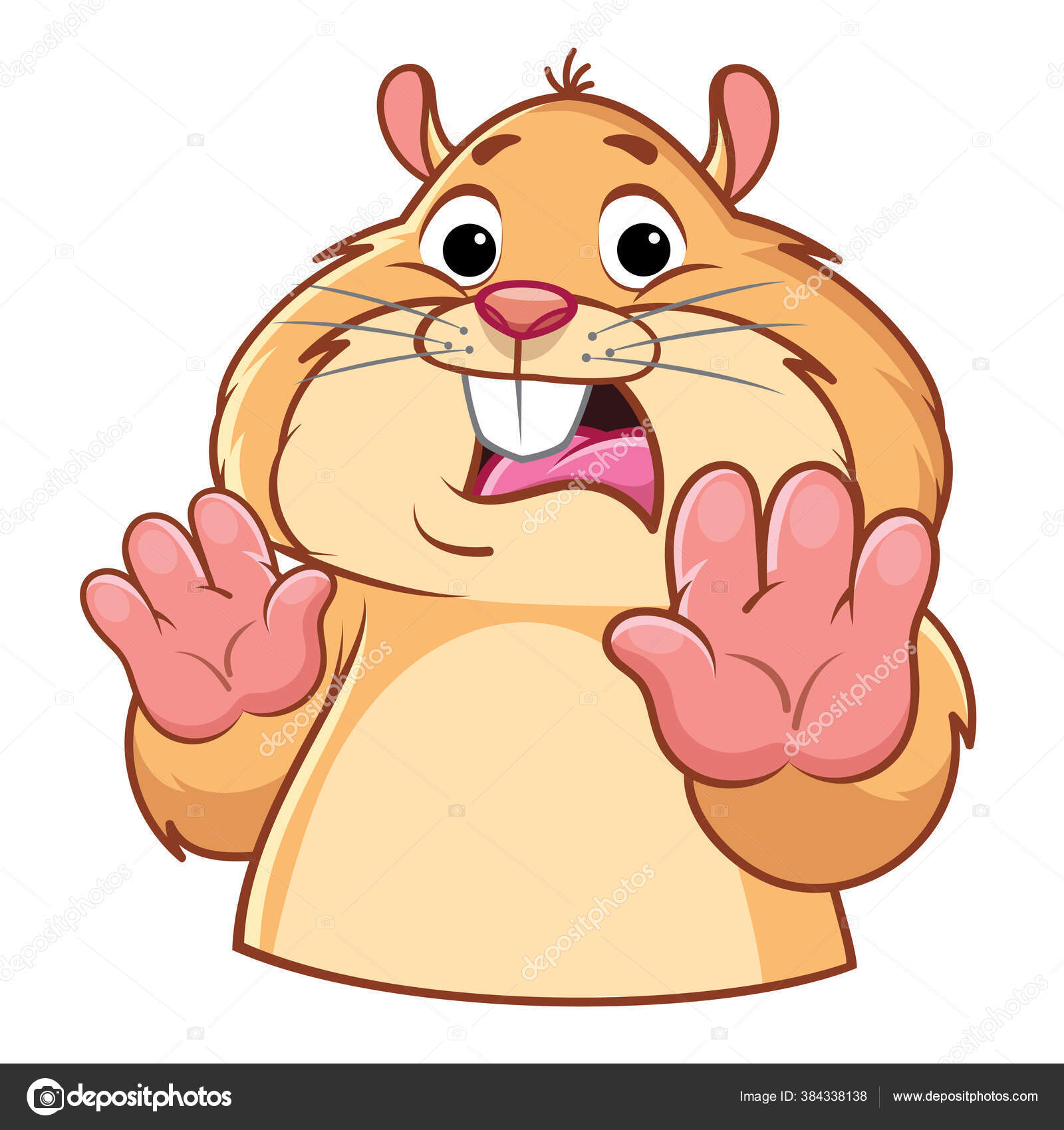 Funny Hamster Stickers Emotions Set Stock Vector Image by ©Markysha ...