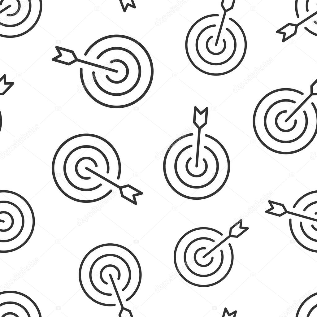 Objetivo objetivo icono de vector en estilo plano. Dardos juego ...