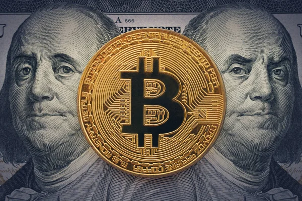 Bitcoin Portraits Benjamin Franklin Mao Zedong Business Concept ...