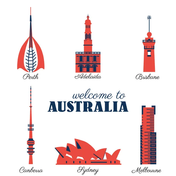 Australian landmarks Vector Art Stock Images | Depositphotos