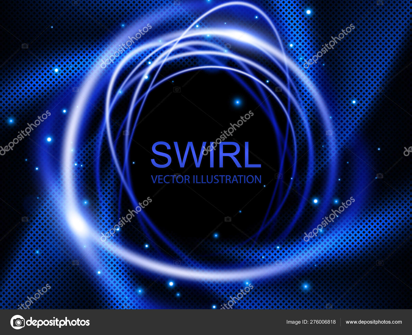 Blue swirl background. Abstract technology vector illustration Stock ...