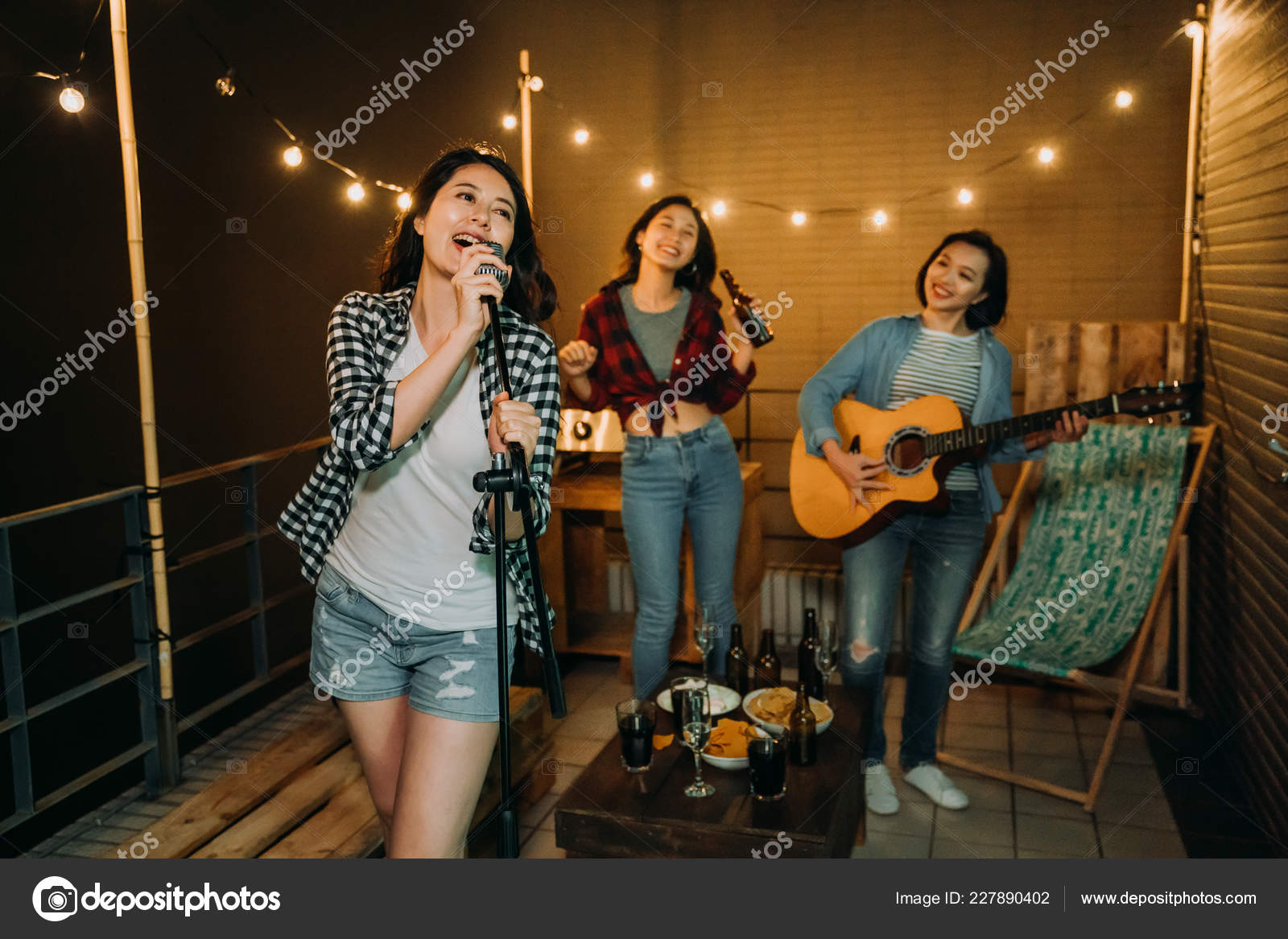 Girl Bands Practicing